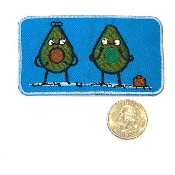 Accessories | Avocado Patch Iron On Patches Funny Cute Diy Badge | Poshmark